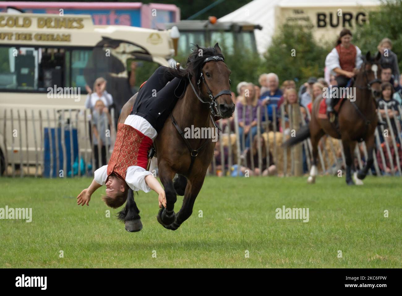 The Atkinson Horses performing at the Denbighshire and Flintshire show ...