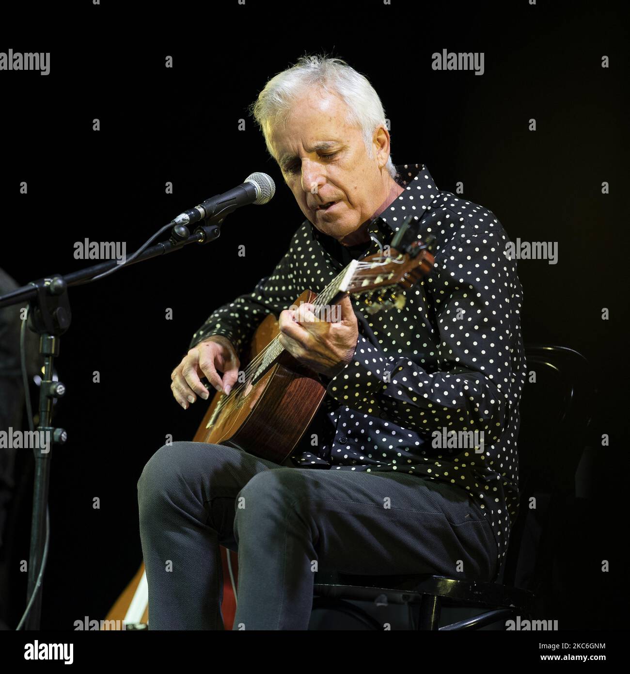 Spanish singer Kiko Veneno performs on stage at Madrid Brillante ...