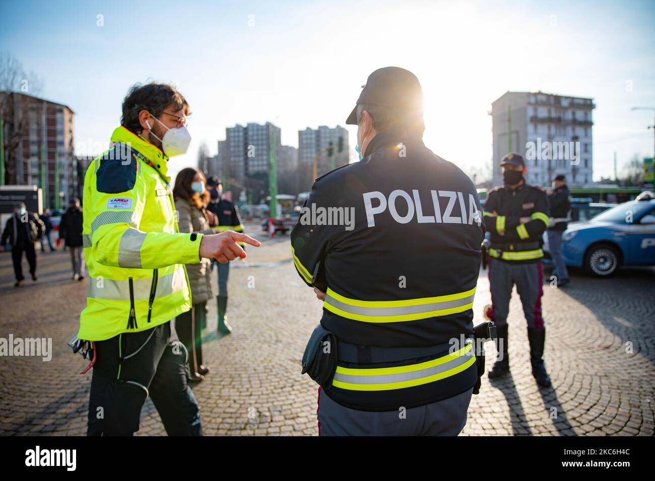 The medical cars transporting the first doses of Pfizer BioNTech ...