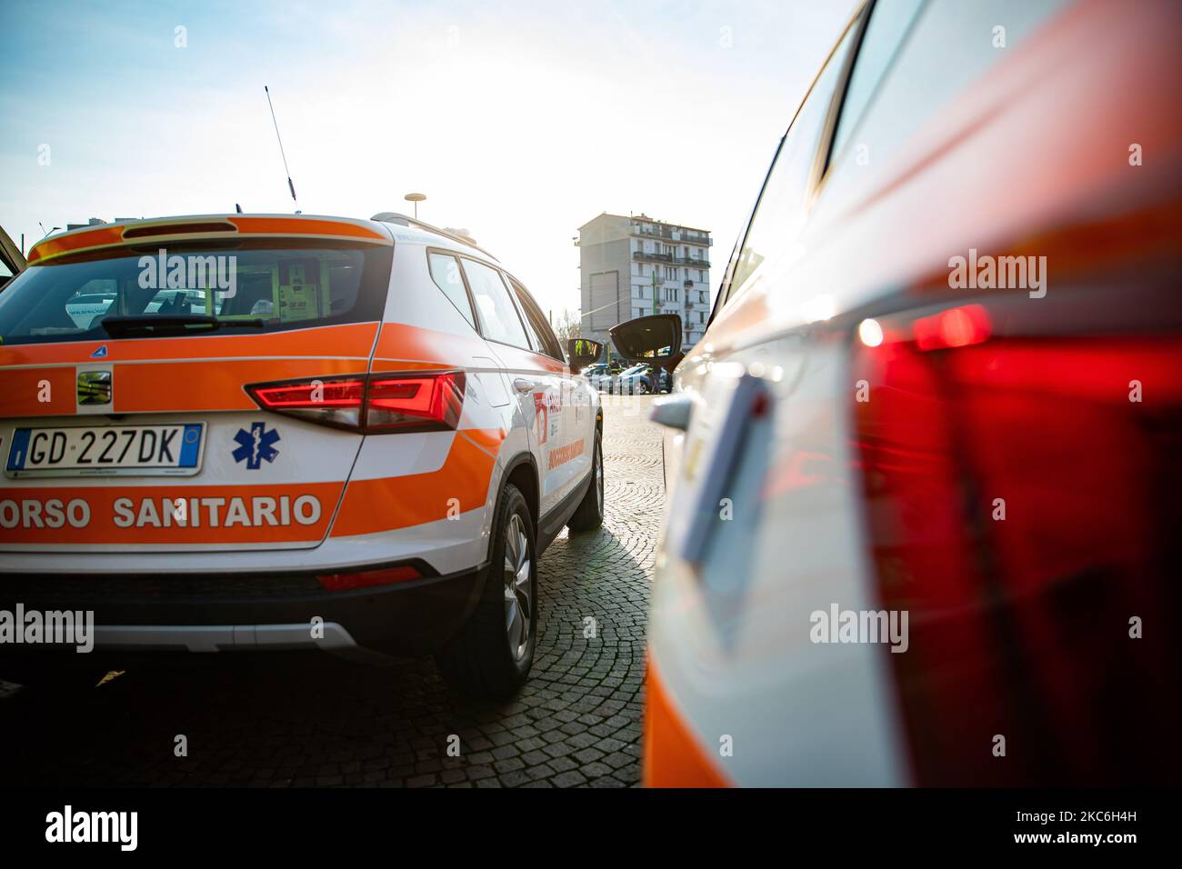 The medical cars transporting the first doses of Pfizer BioNTech ...