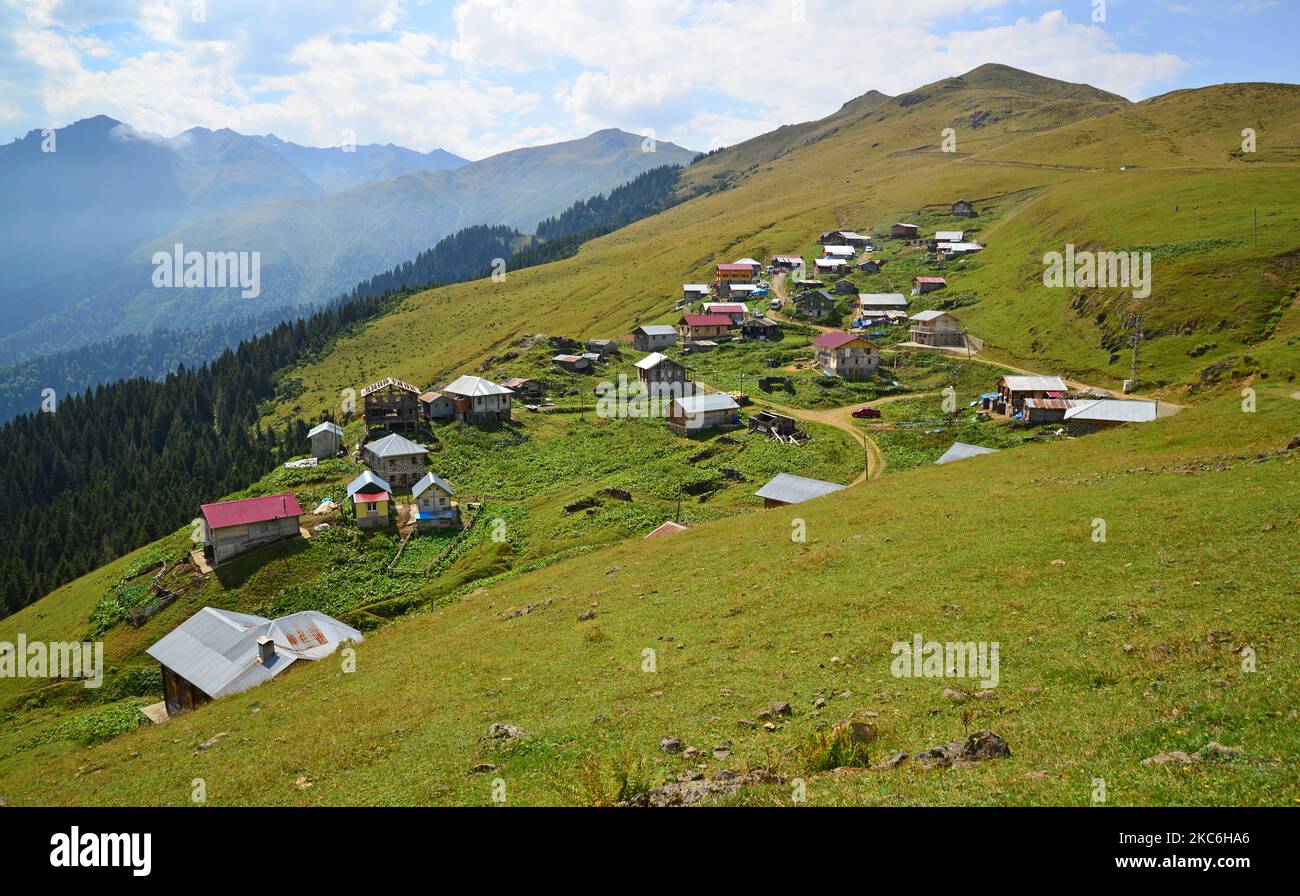 Gito Plateau, located in Rize, Turkey, is one of the most important ...