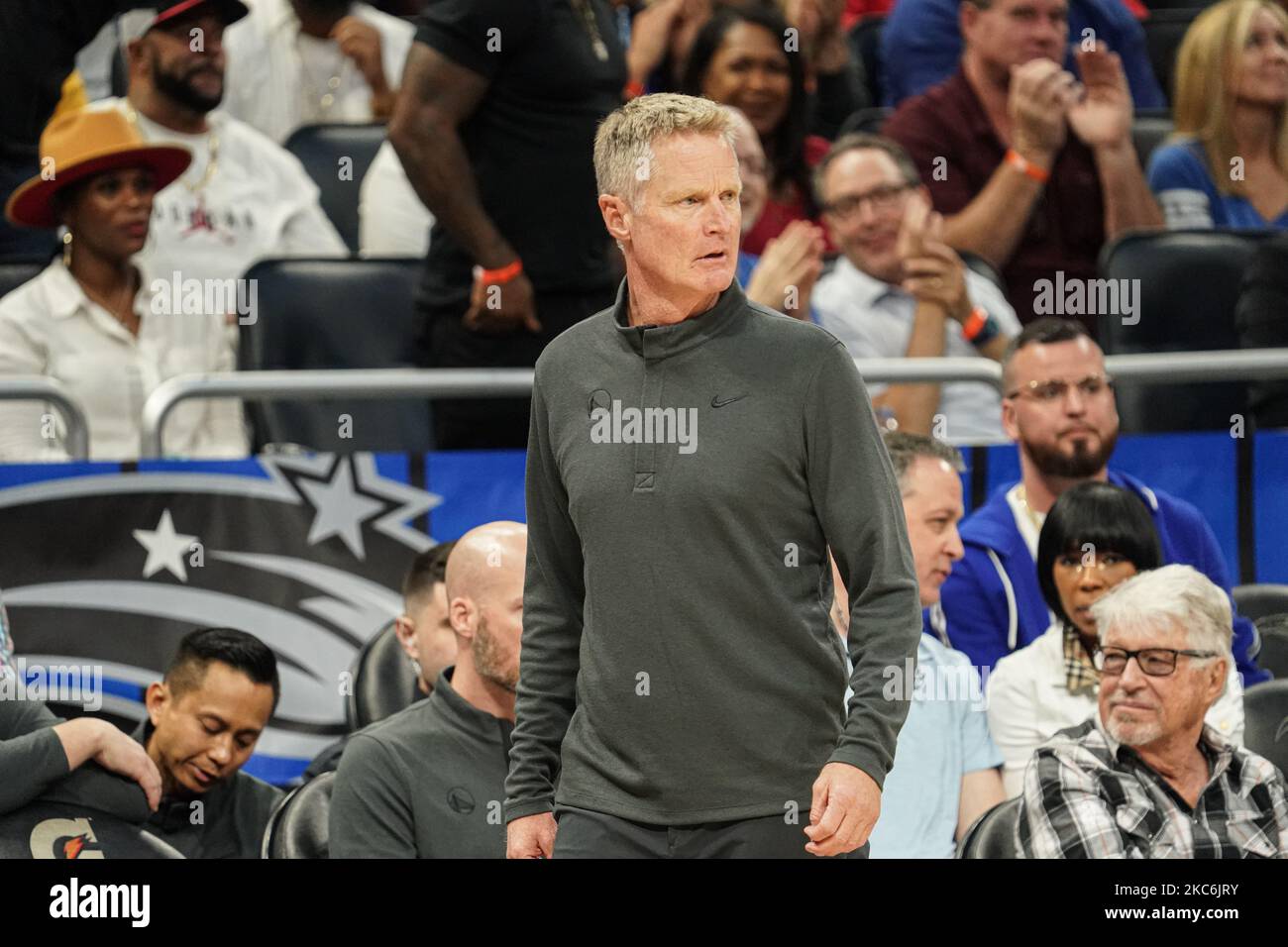 Orlando, Florida, USA, November 3, 2022, Golden State Warriors Head Coach Steve Kerr at the ...