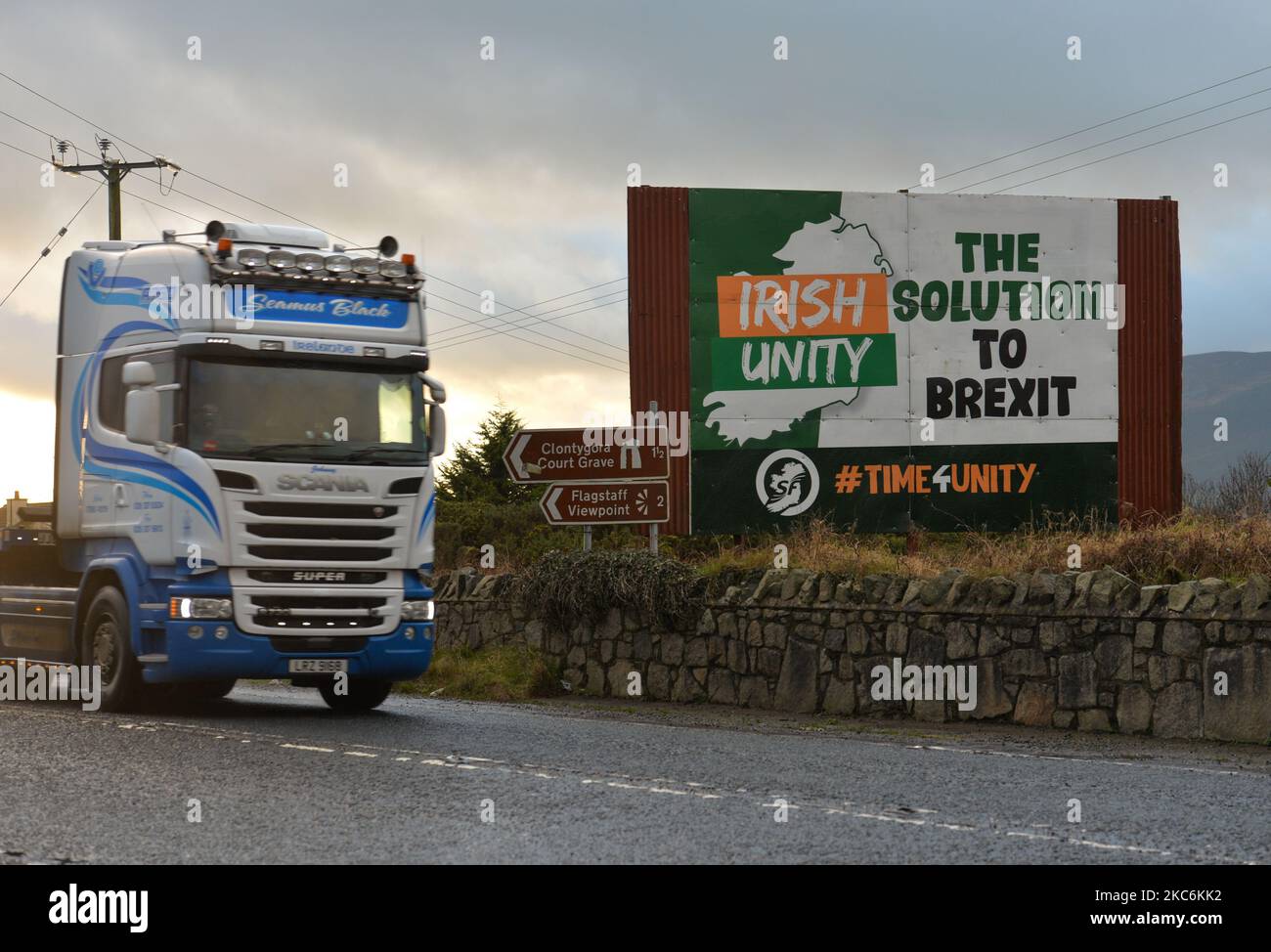 Border queue and lorry uk hi-res stock photography and images - Alamy