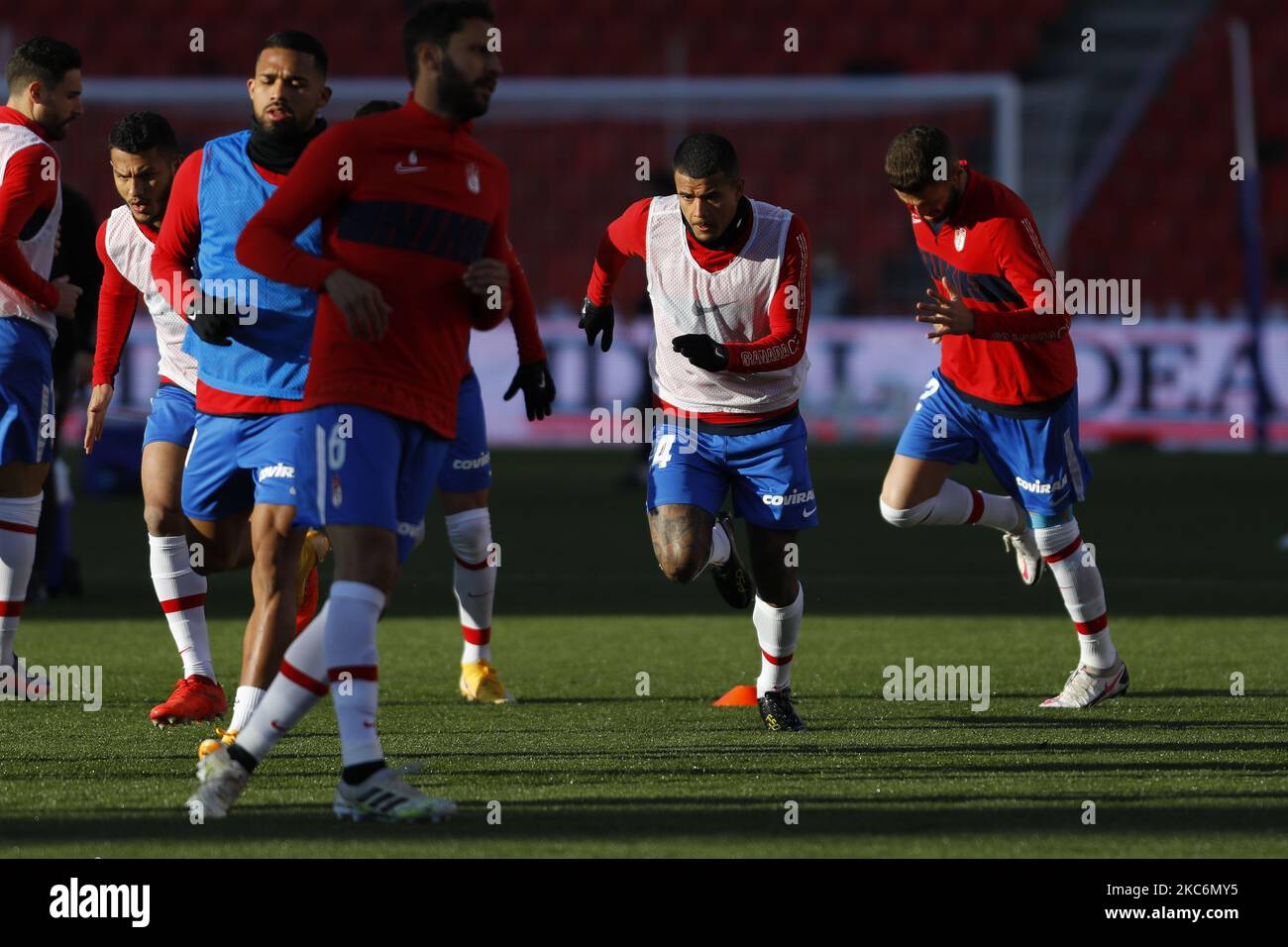 Robert Kenedy, of Granada CF warms up during the La Liga match between ...