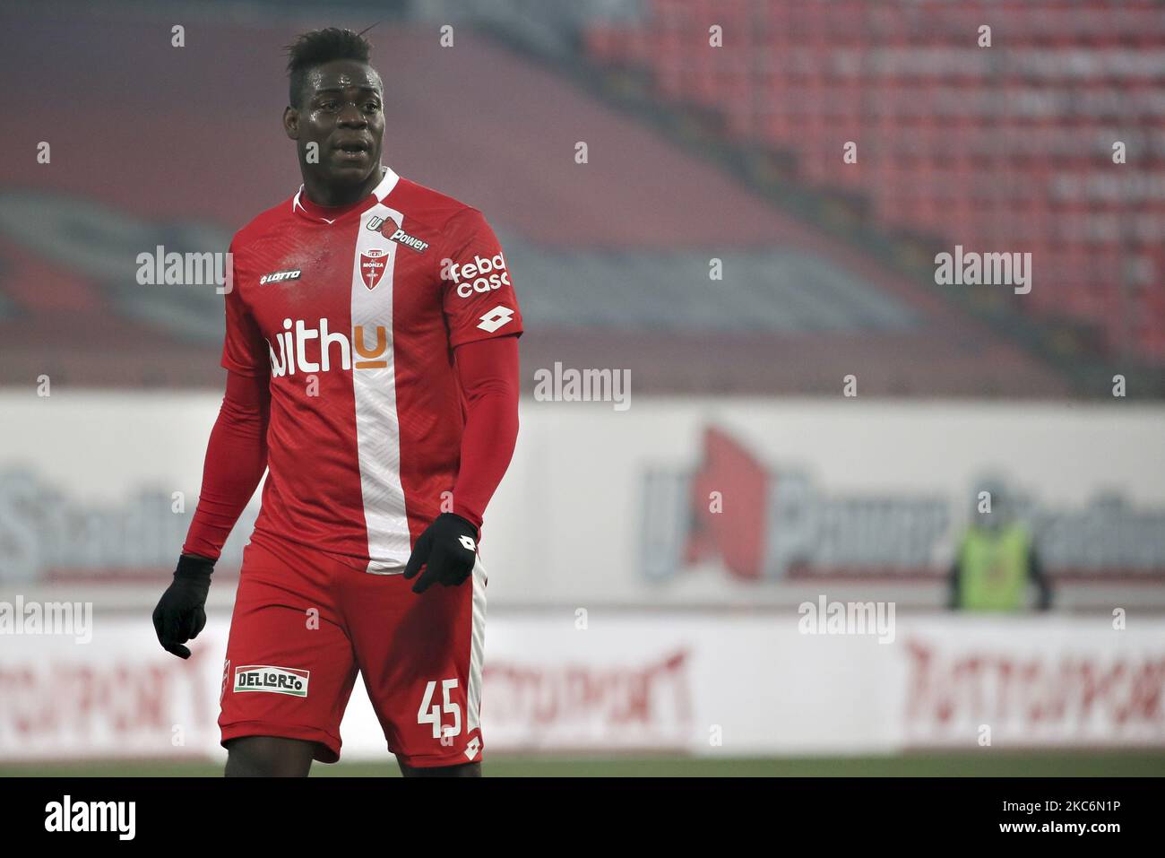 Mario Balotelli of AC Monza looks on during the Serie B match between ...