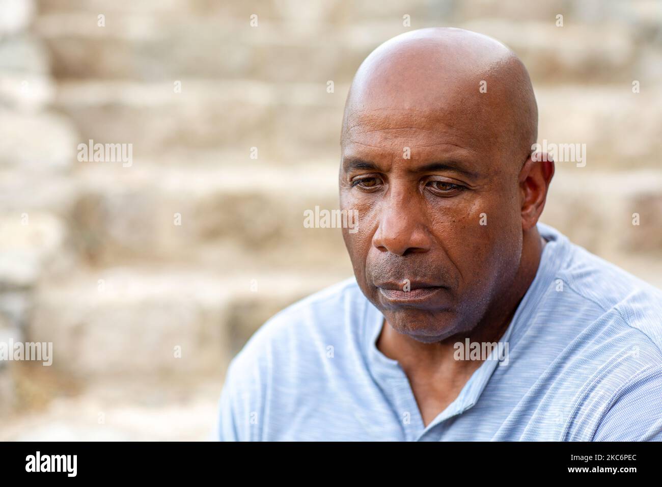 African man face 60 years old hi-res stock photography and images - Alamy