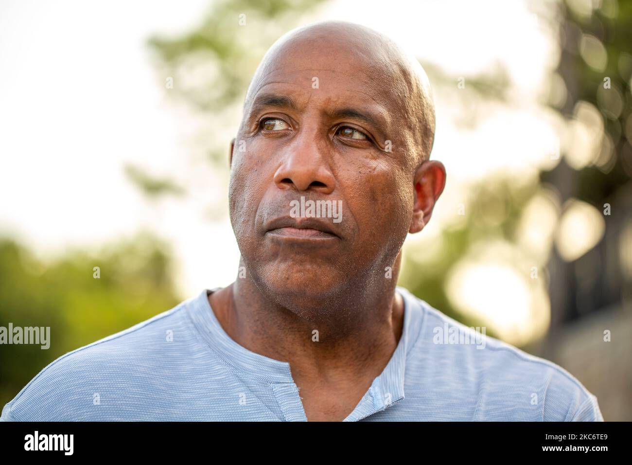 African man face 60 years old hi-res stock photography and images - Alamy