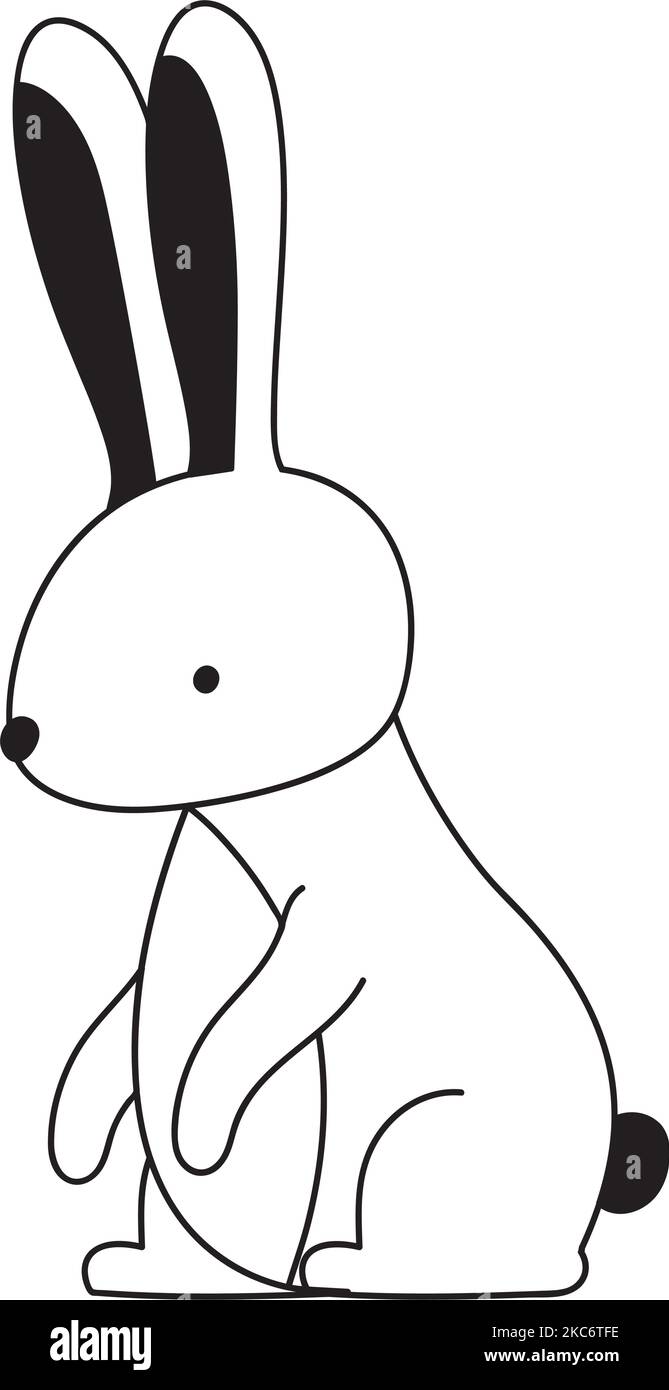 rabbit silhouette design Stock Vector Image & Art - Alamy