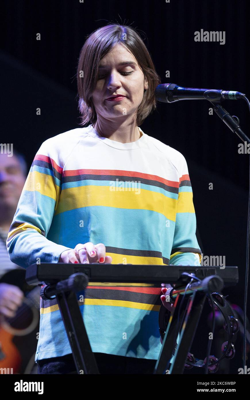 the singer Ana Vaquero of the group Los Fresones Rebeldes during the ...