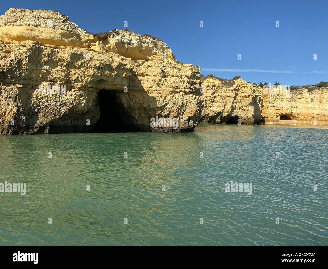 A scenic view of the Benagil cave (Grotte de Benagil) in Portugal Stock ...