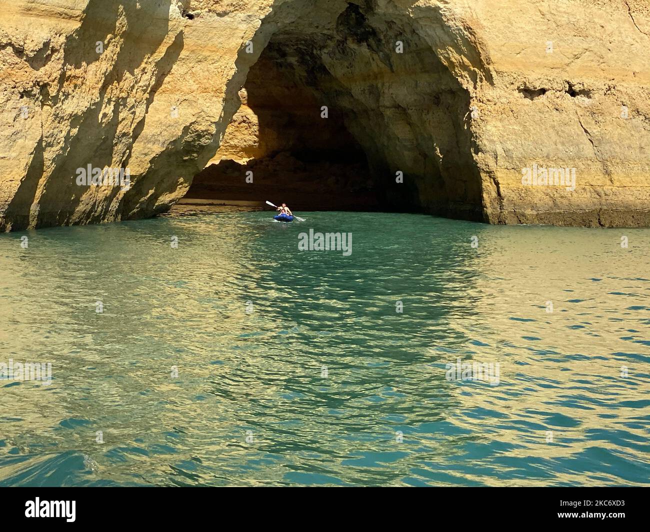 A scenic view of the Benagil cave (Grotte de Benagil) in Portugal Stock ...