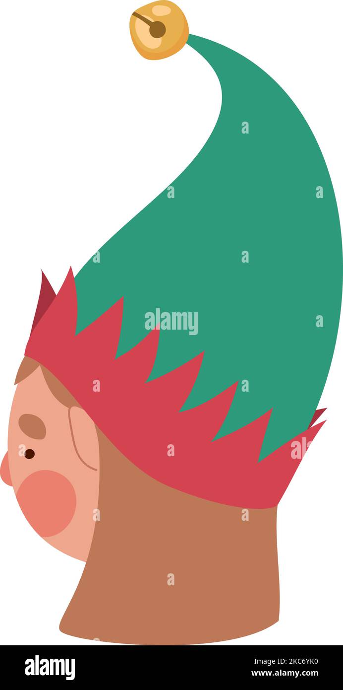 colorful elf woman face illustration Stock Vector Image & Art - Alamy