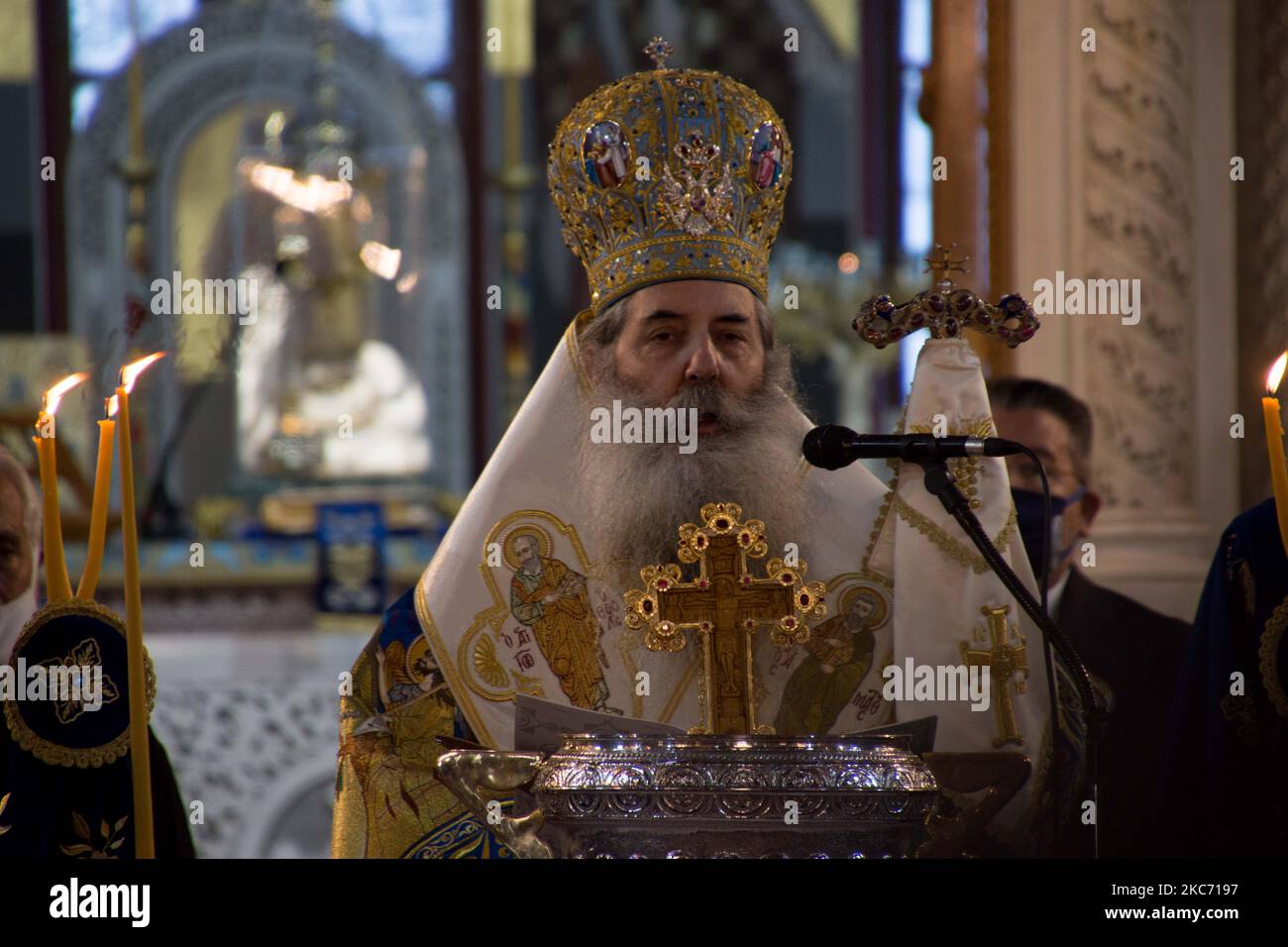 Piraeus Metropolitan Seraphim During Epiphany Celebrations on 6th of ...