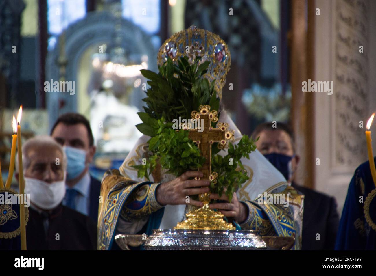 Piraeus Metropolitan Seraphim During Epiphany Celebrations on 6th of ...