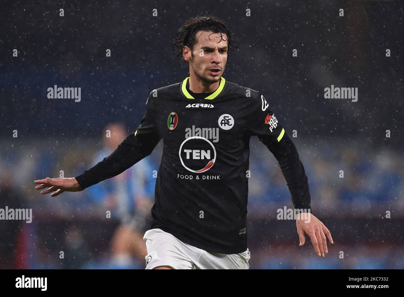 Luca Vignali of Spezia Calcio during the Serie A match between SSC ...