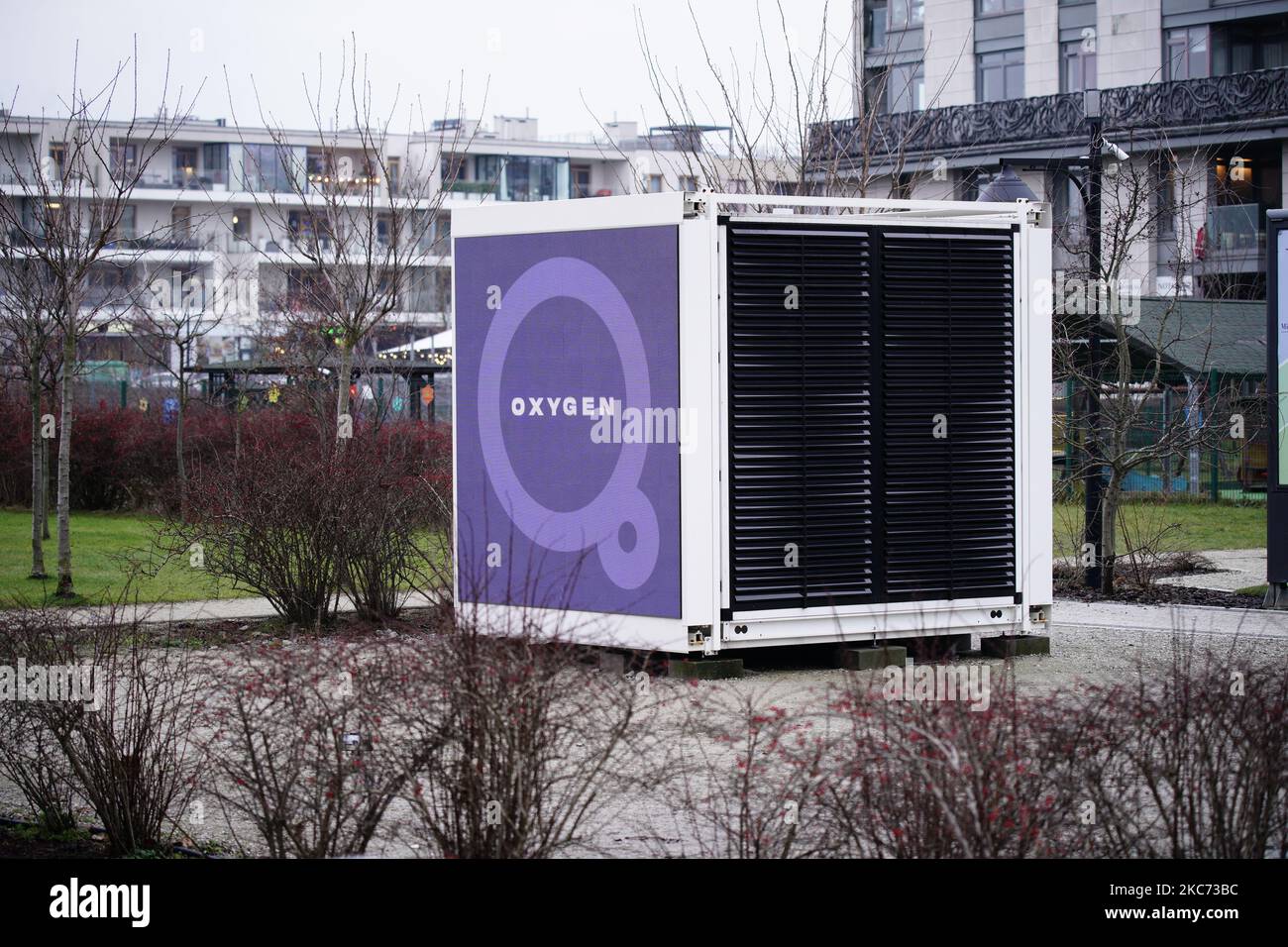 The world's first city air filter, "Oxygen" is seen in Warsaw, Poland ...