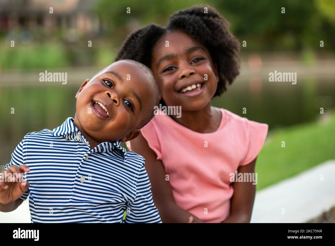 African american siblings two boys hi-res stock photography and images ...