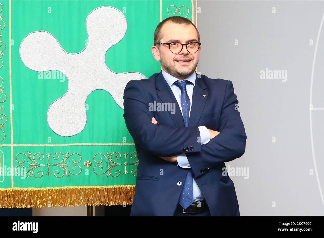 Fabio Rolfi during the new regional council of President Attilio ...