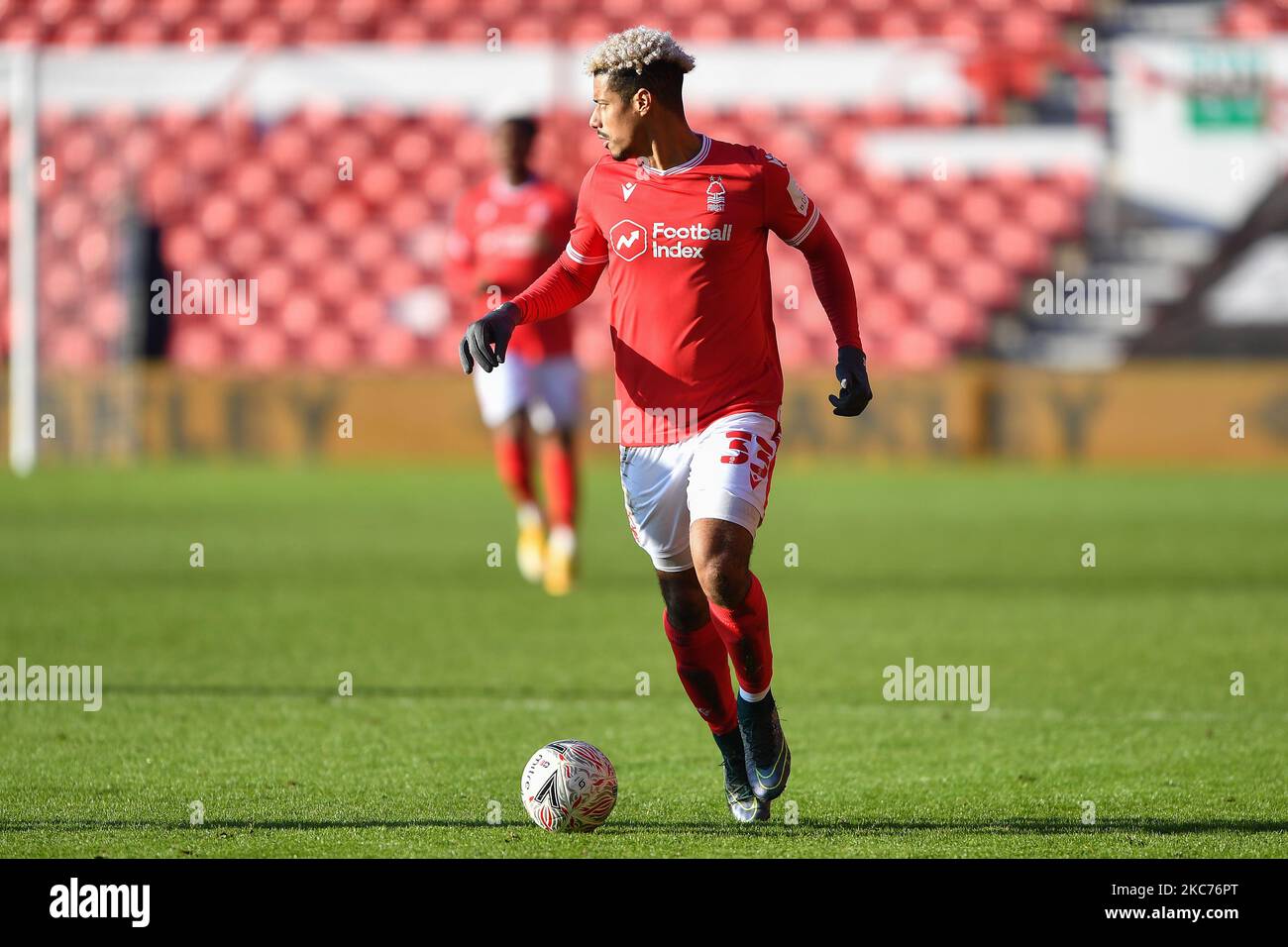 Lyle Taylor (33) of Nottingham Forest during the FA Cup match between ...
