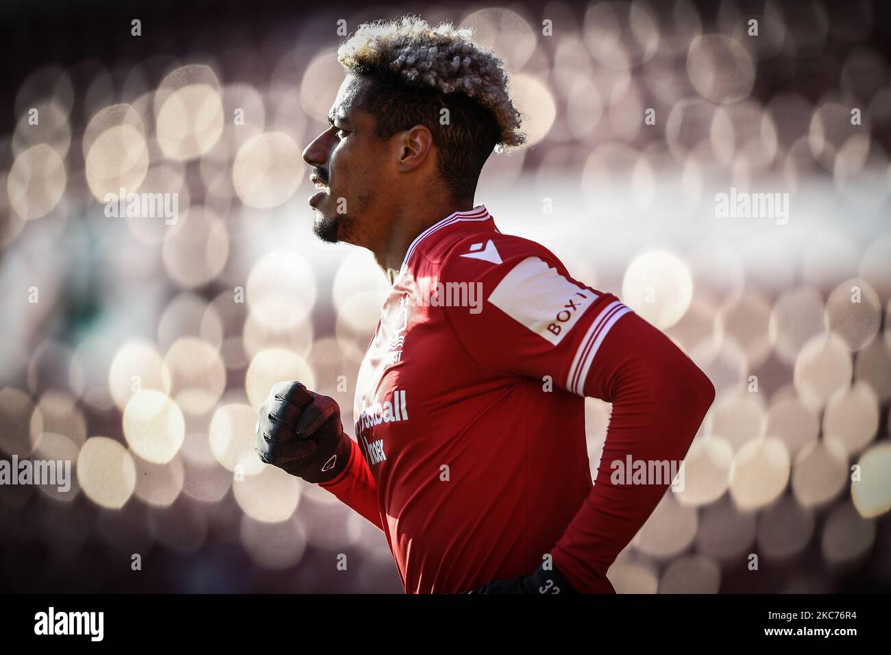 Lyle Taylor (33) of Nottingham Forest during the FA Cup match between ...