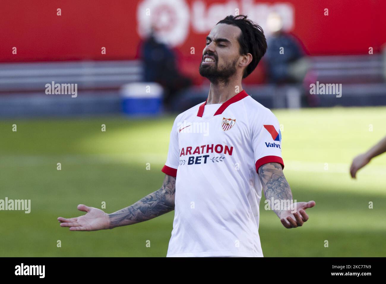 Suso of Sevilla FC during the La Liga match between Sevilla FC and Real ...