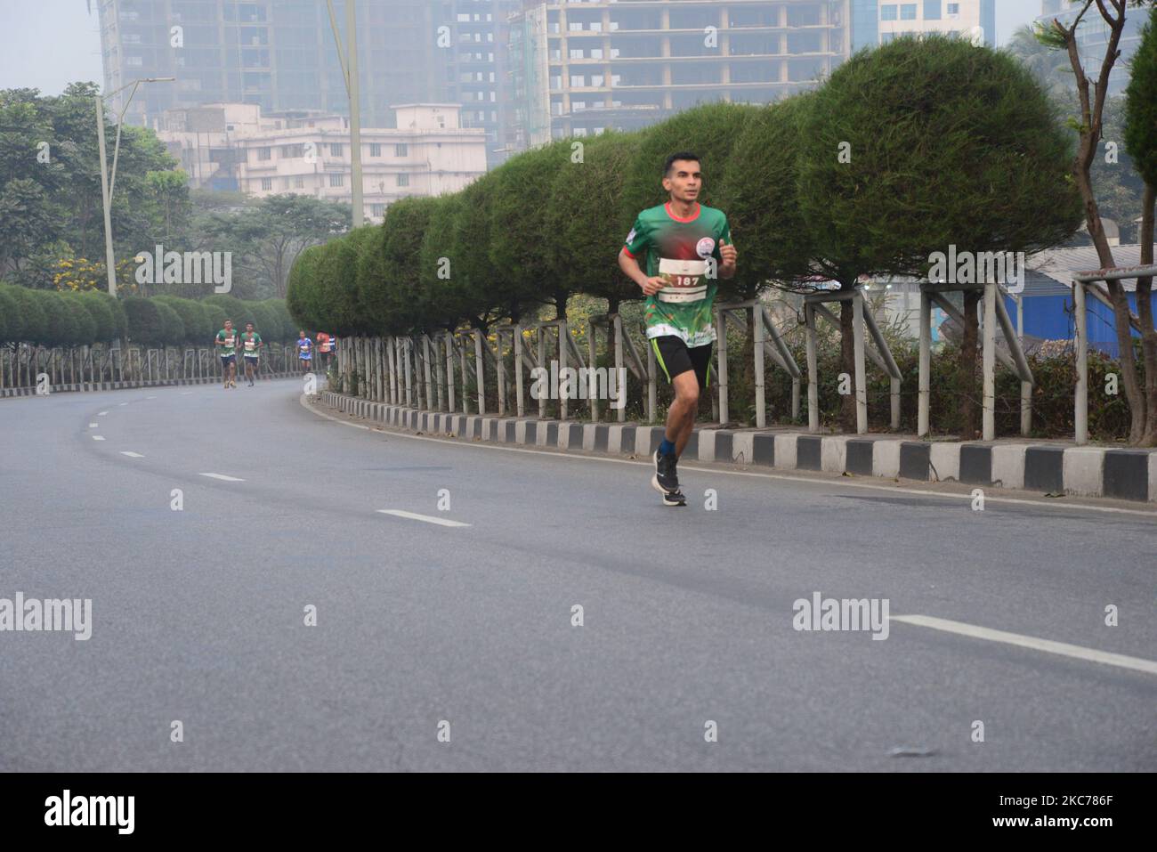 Bangladeshi and foreign runners participate in the Bangabandhu Sheikh ...