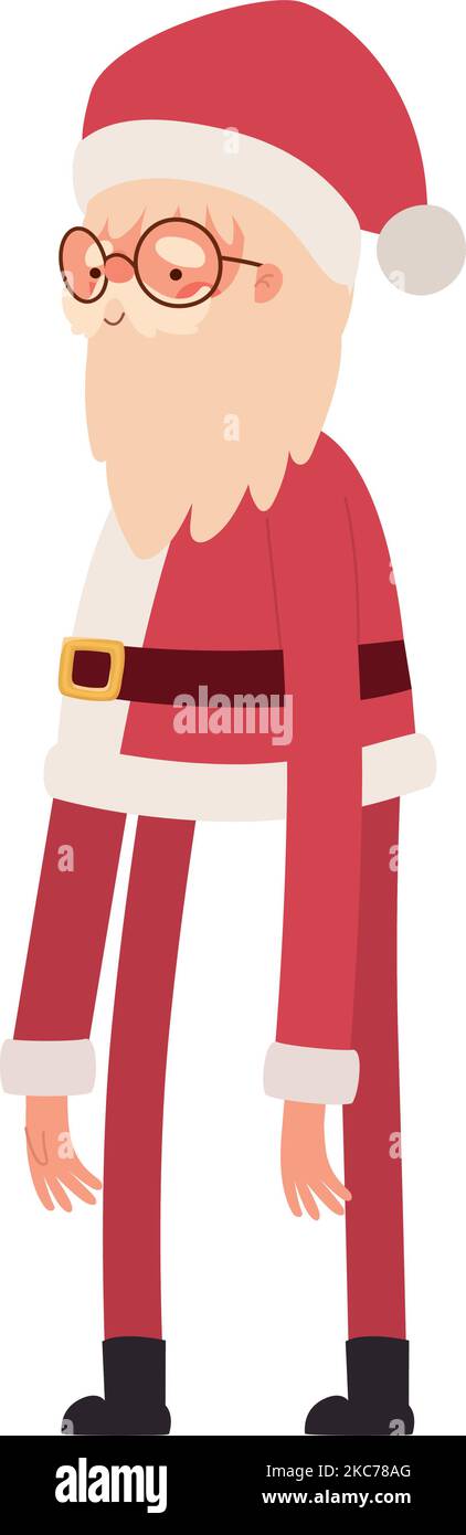 skinny santa claus illustration Stock Vector Image & Art - Alamy