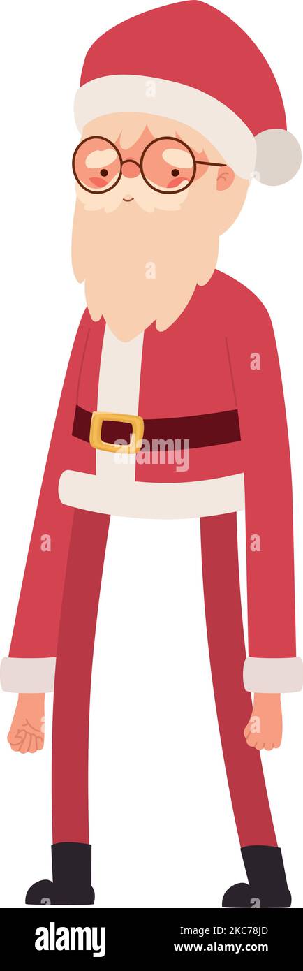 skinny santa claus design Stock Vector Image & Art - Alamy