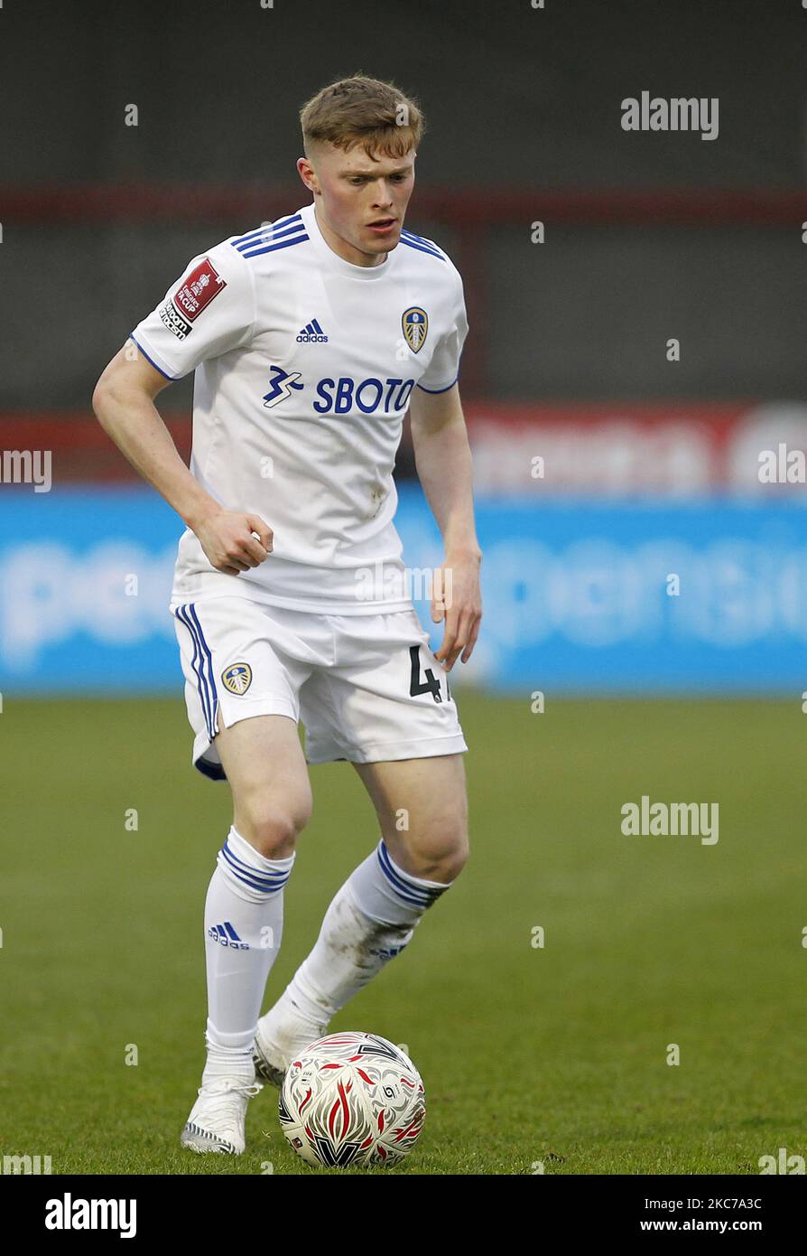 Jack Jenkins of Leeds United making his Debut during The FA Cup Third ...