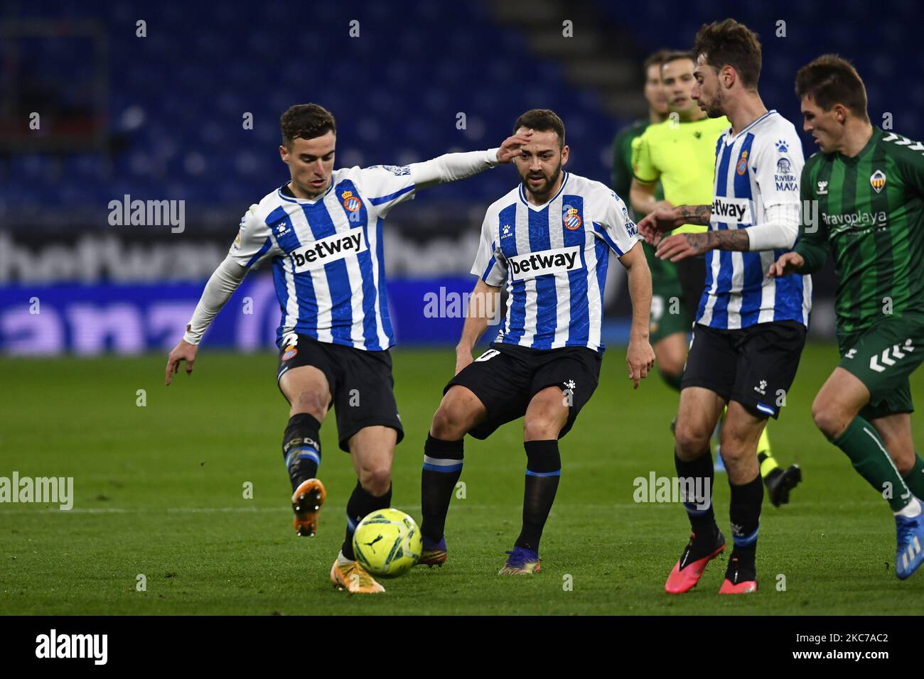 Adria Pedrosa during the match between RCD Espanyol and CD Castellon ...