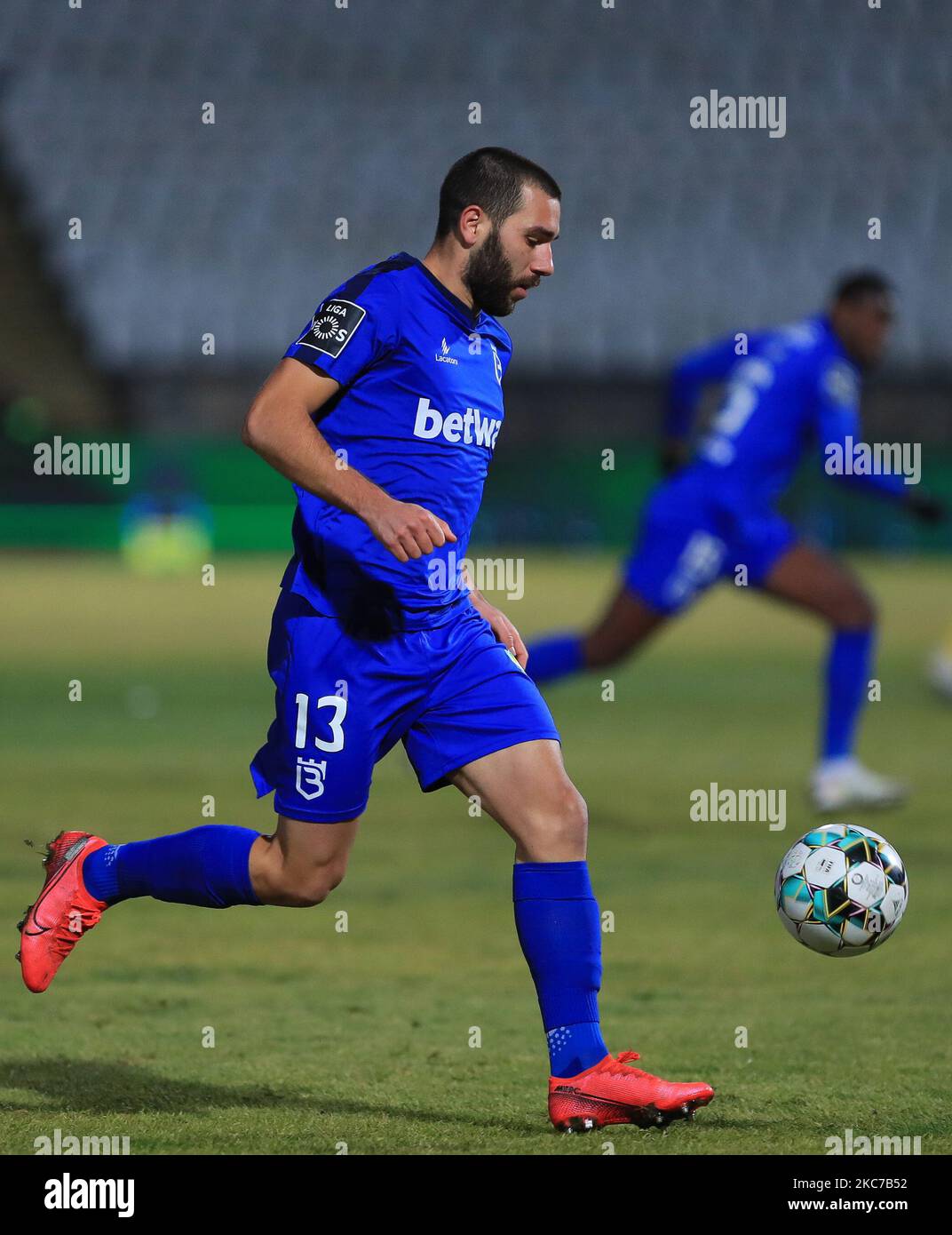 Tiago Esgaio of Belenenses SAD in action during the Liga NOS match ...