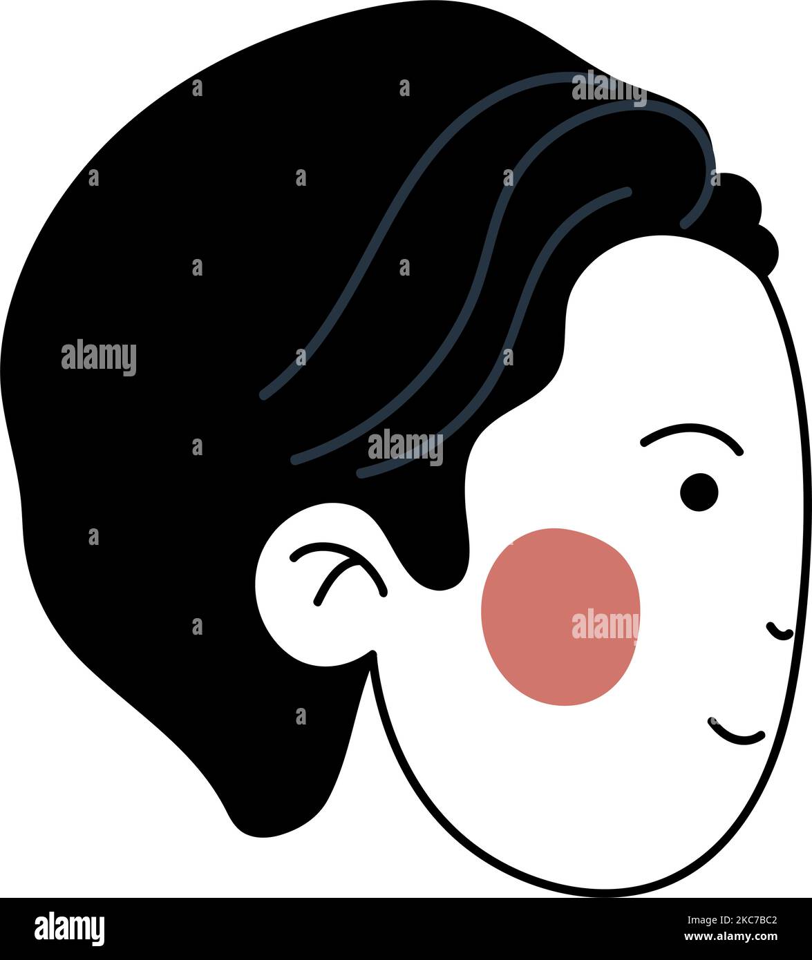 cute man face Stock Vector Image & Art - Alamy