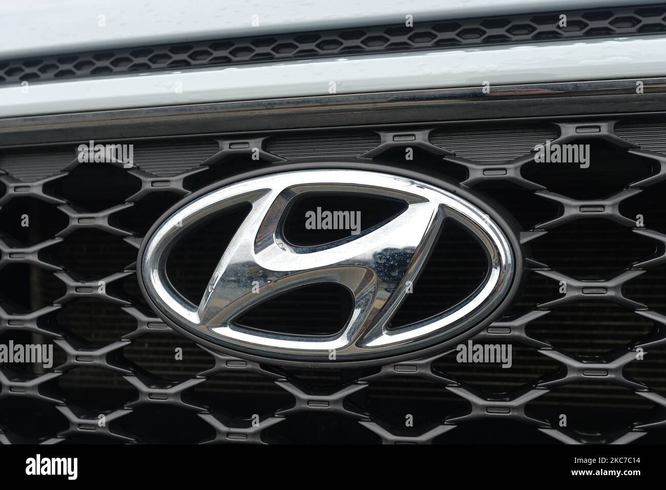 A Honda logo seen on a parked car in Dublin city center. On Tuesday ...