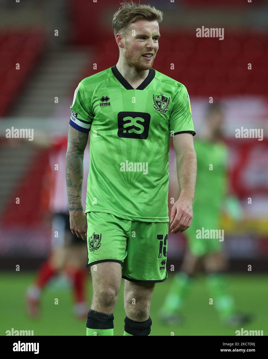 Tom Conlon of Port Vale during the EFL Trophy match between Sunderland ...