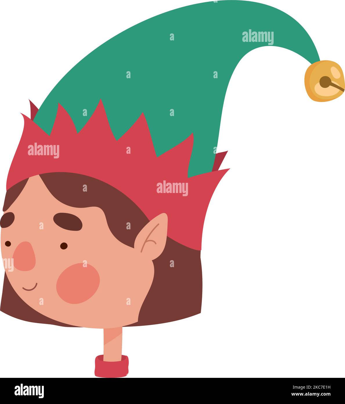 glad elf woman face Stock Vector Image & Art - Alamy