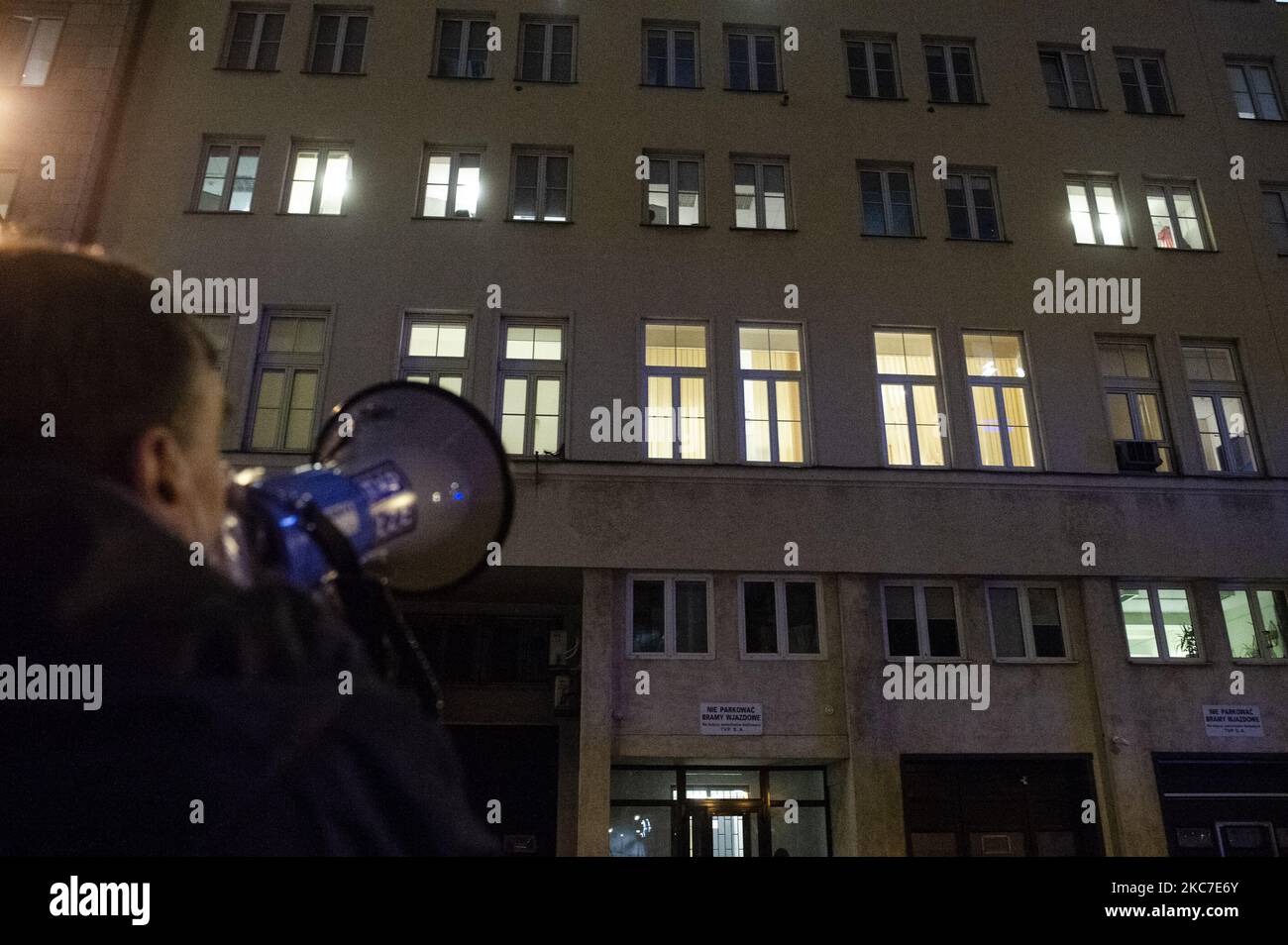 Warsaw protest 13 january hi-res stock photography and images - Alamy