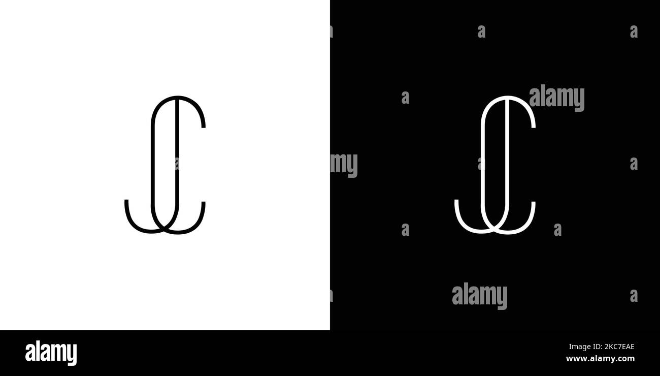 A black and white split background with a minimalistic logo of ...