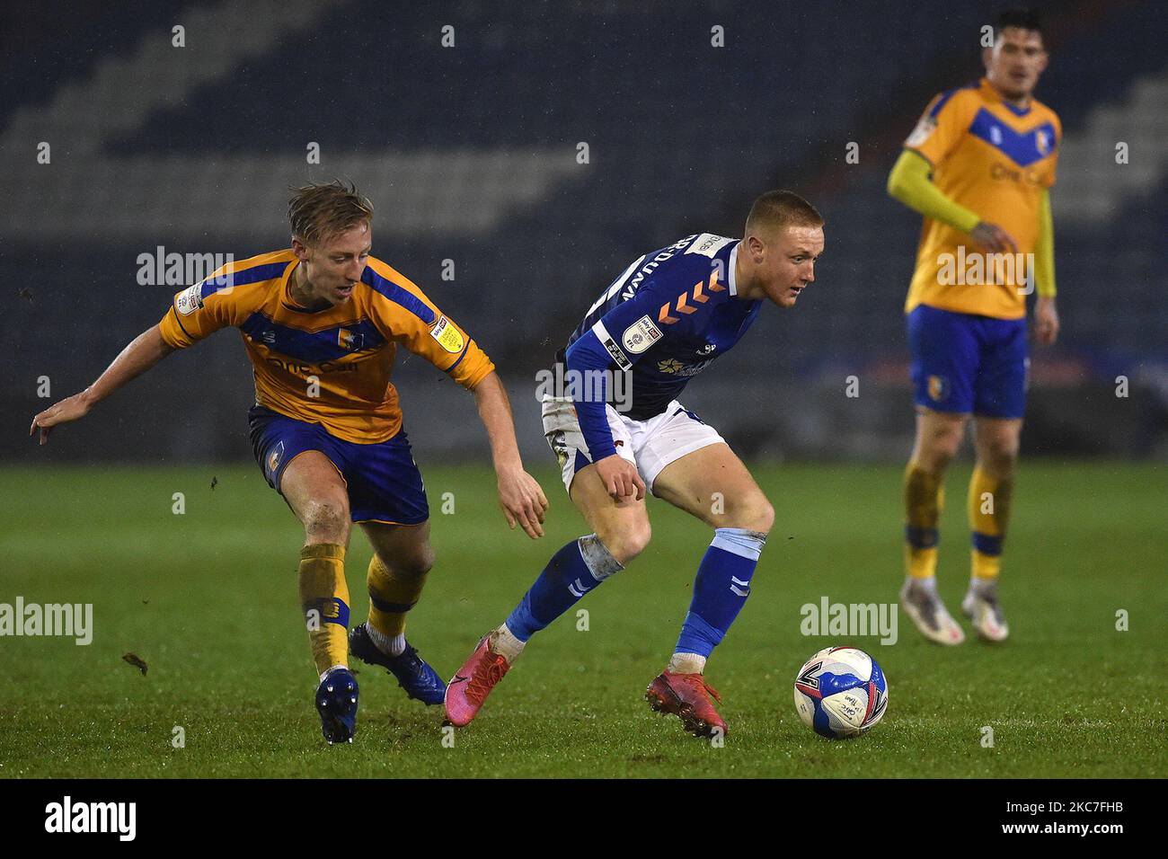 Oldham Athletic's Davis Keillor-Dunn tussles with Harry Charsley of ...
