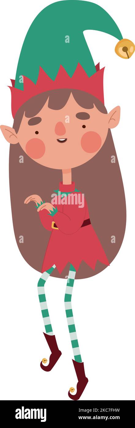 cute elf woman illustration Stock Vector Image & Art - Alamy