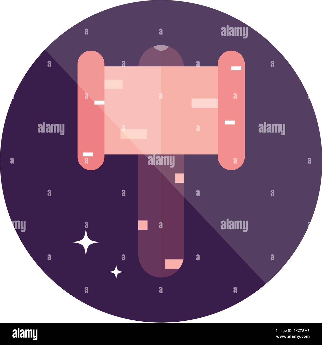 Isolated medieval hammer weapon icon Vector Stock Vector Image & Art ...