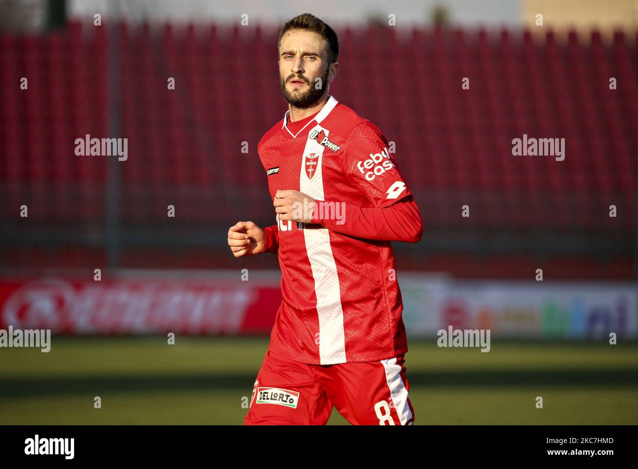 Andrea Barberis of AC Monza in action during the Serie B match between ...