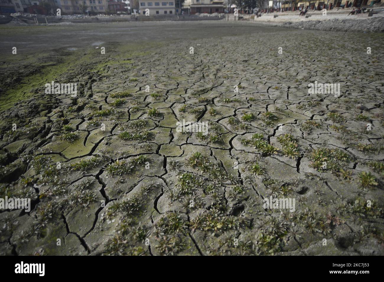 Kathmandu metropolitan dried Kamalpokhari pond for the construction of ...