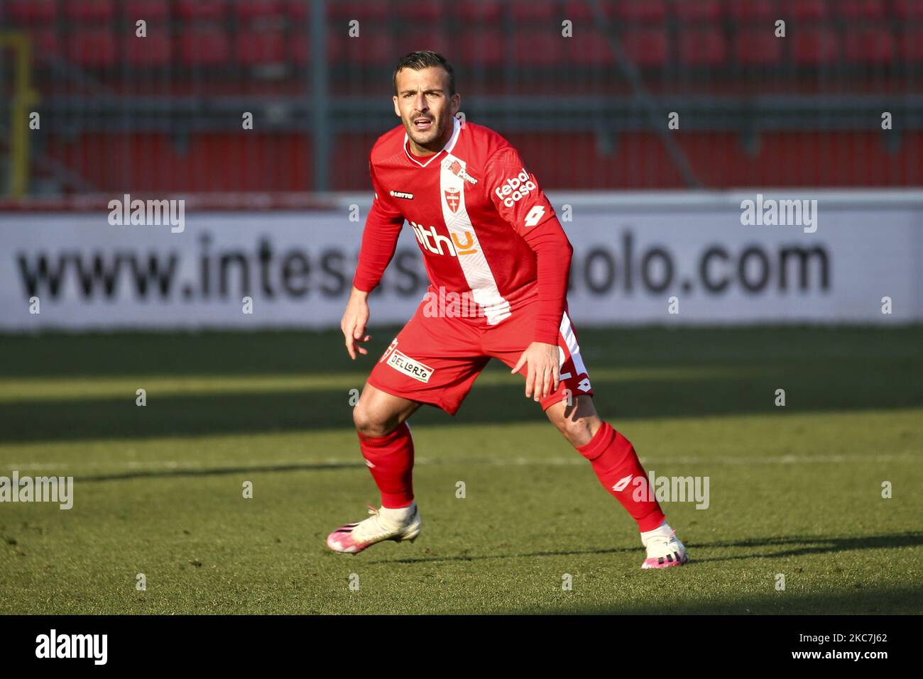 Giulio Donati of AC Monza in action during the Serie B match between AC ...