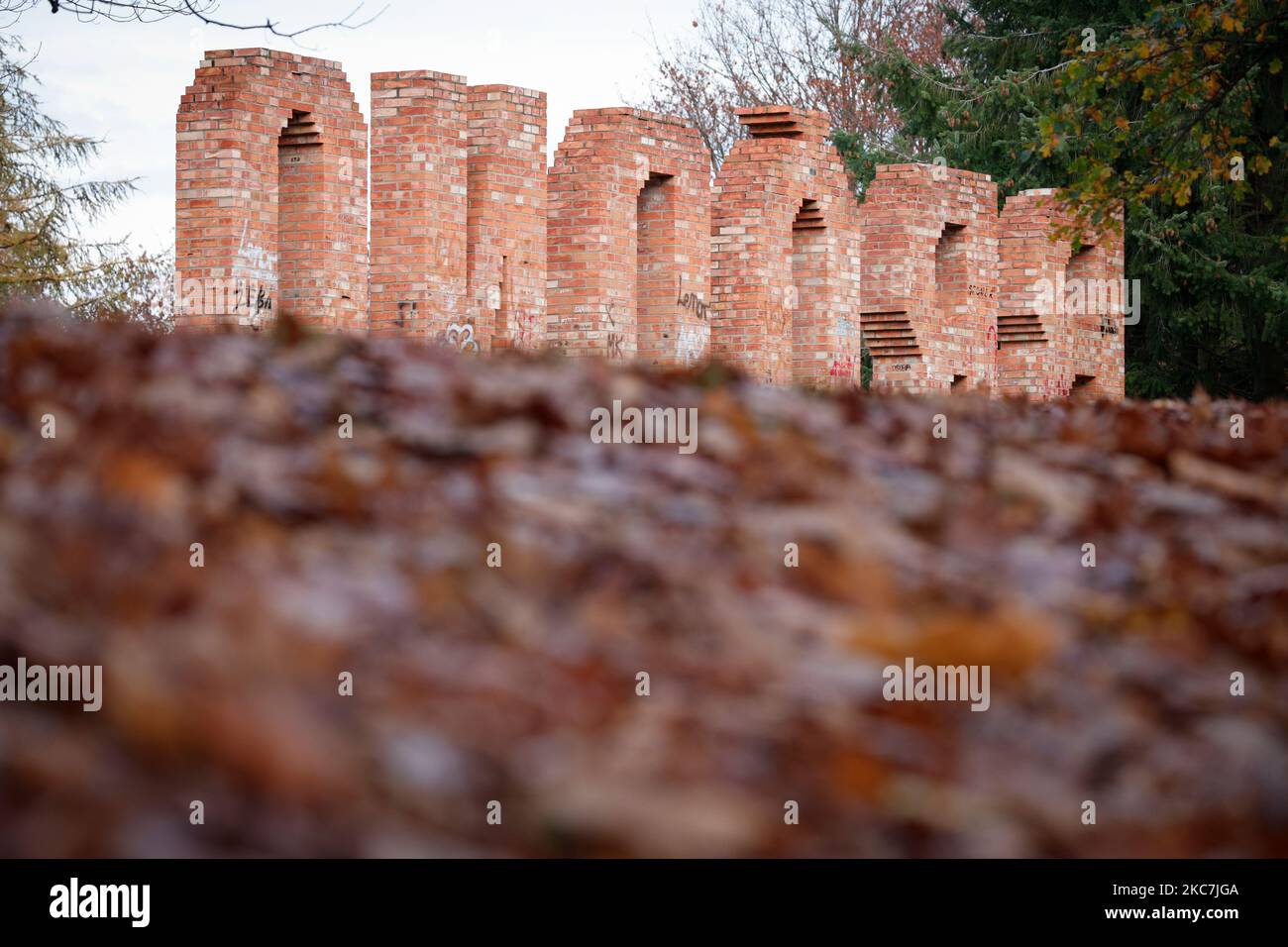 The 'Brodno' sculpture by Jens Haaning is seen in the Brodno Sculpture ...