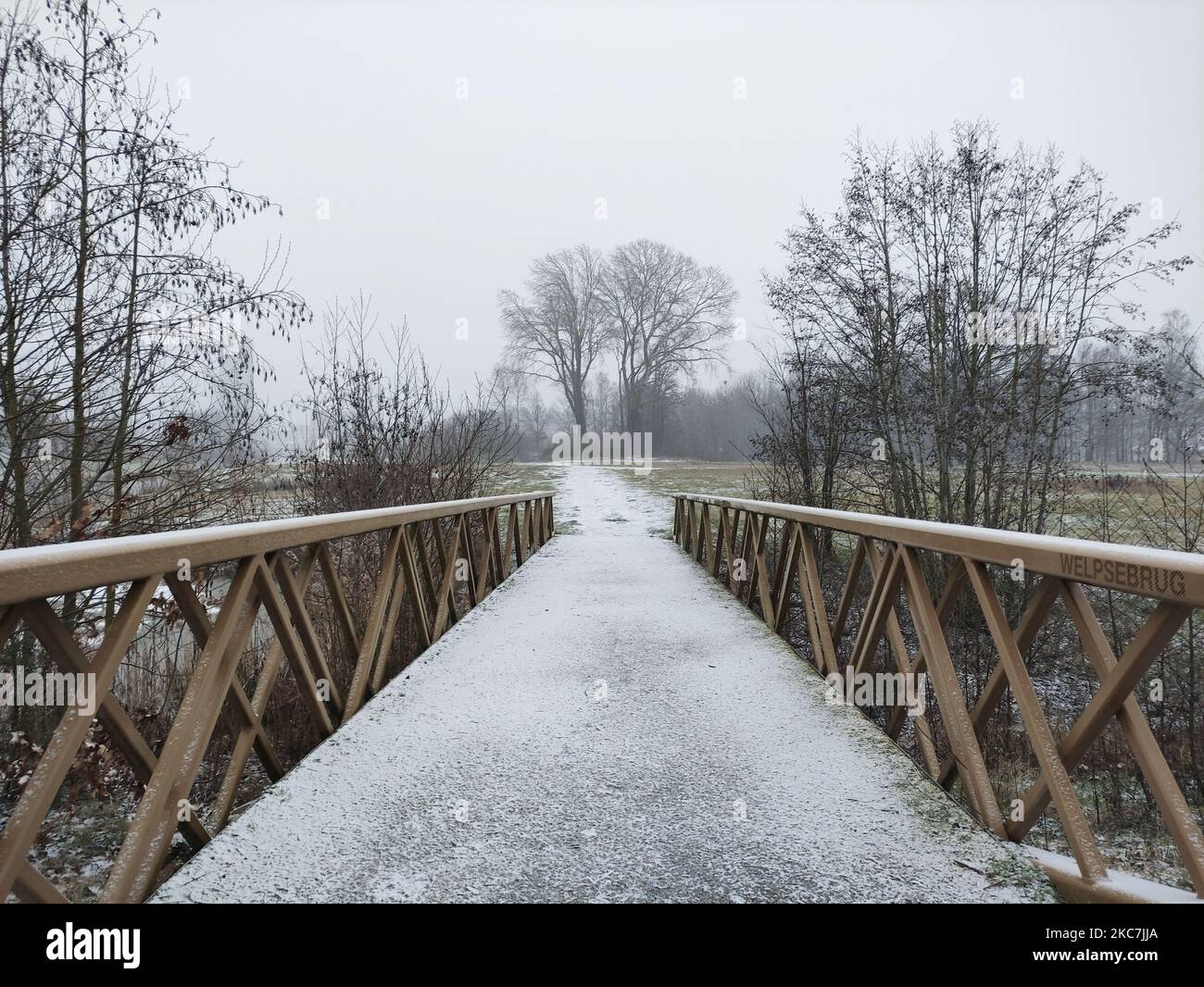Daily life in the Netherlands with the first snowfall of the year ...