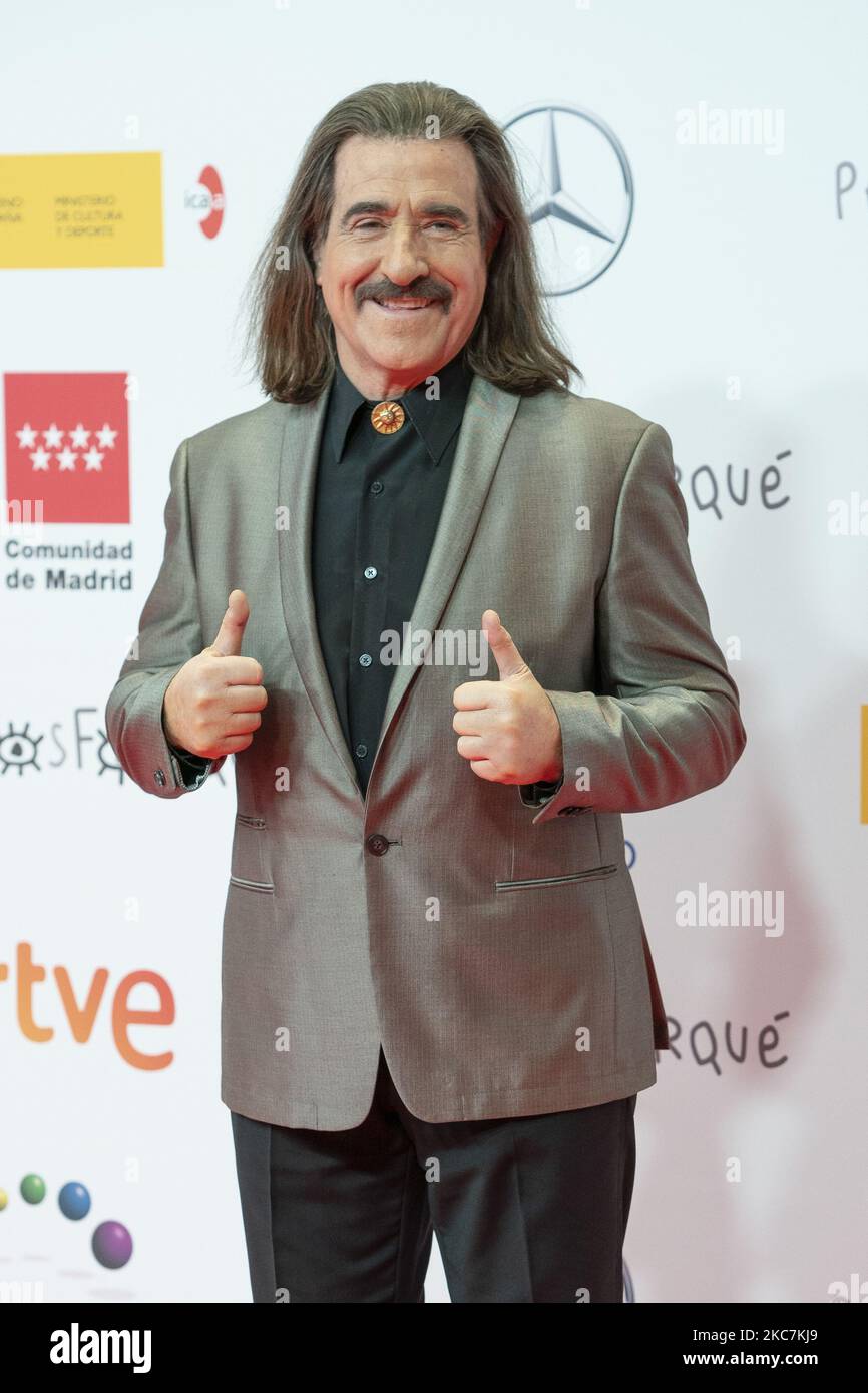 Luis Cobos attends Jose Maria Forque Awards 2021 red carpet at IFEMA on ...