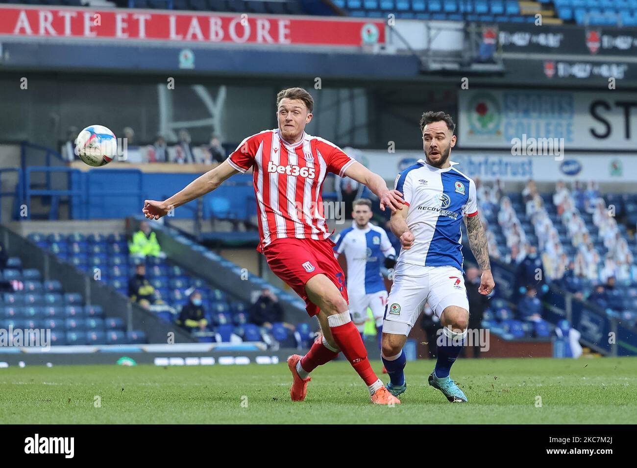Adam armstrong of blackburn rovers battles hi-res stock photography and ...