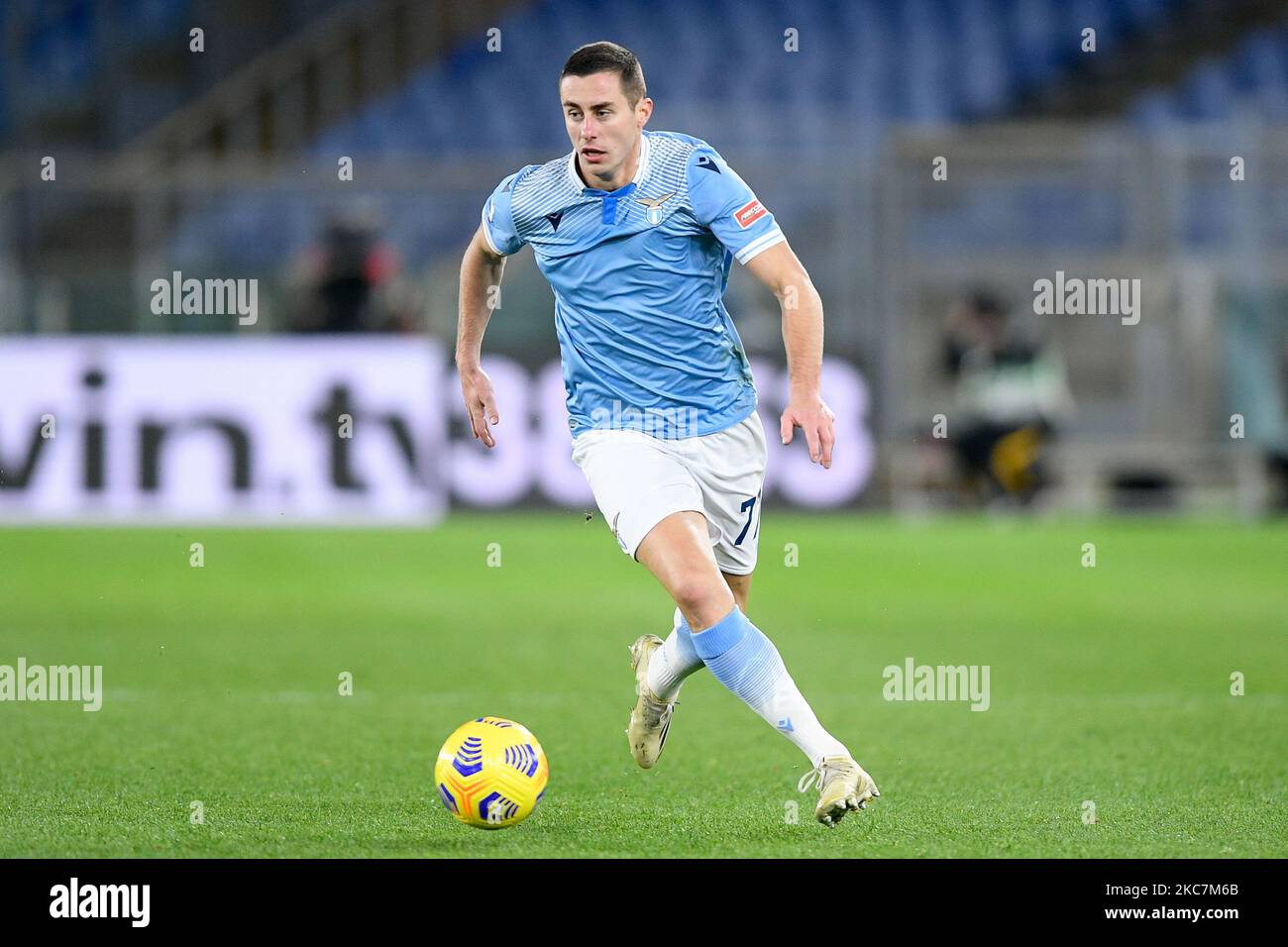 Adam Marusic of SS Lazio during the Serie A match between SS Lazio and ...