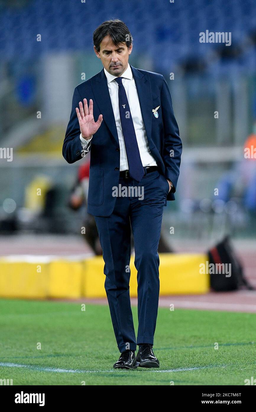 Simone Inzaghi manager of SS Lazio during the Serie A match between SS ...