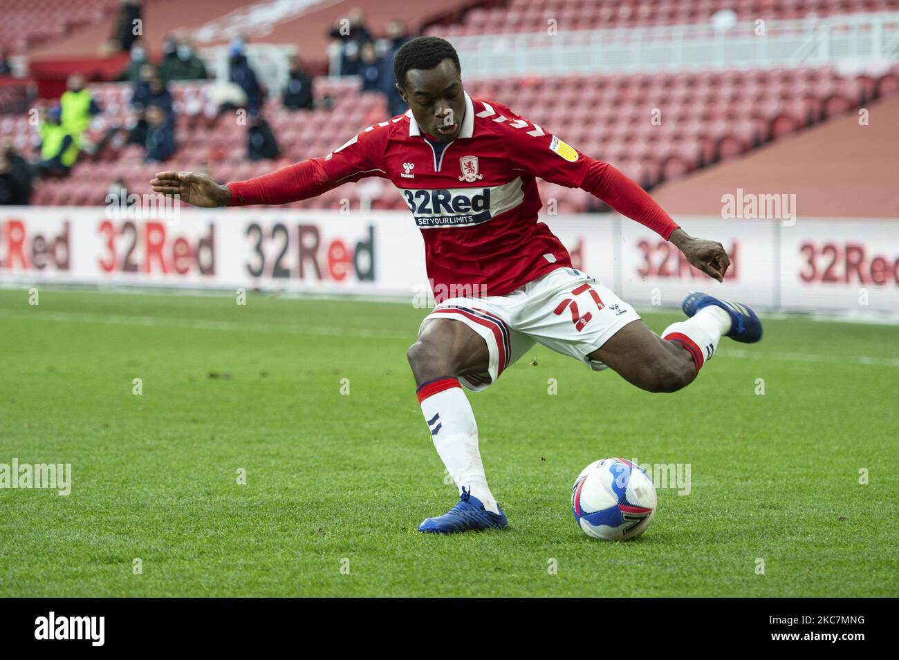 Middlesbrough's Marc Bola crosses the ball during the Sky Bet ...